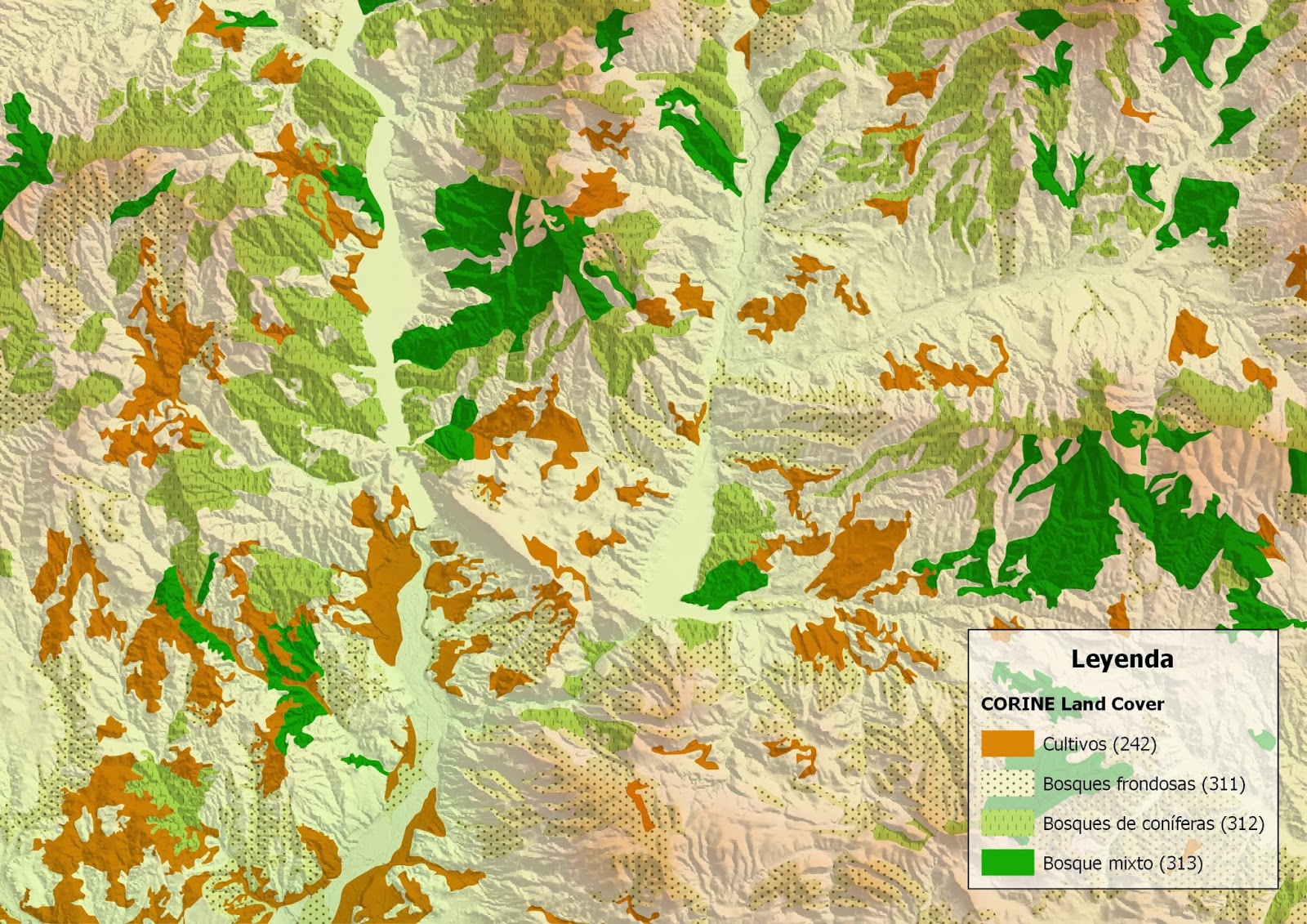 Cartografía Digital: CORINE Land Cover.