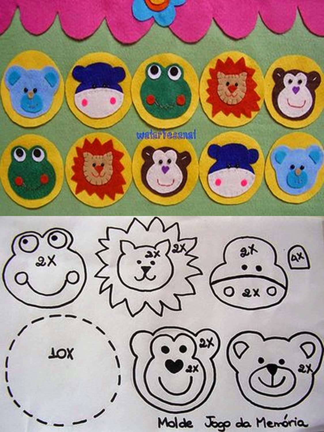 Molde De Animais Para Eva - RETOEDU