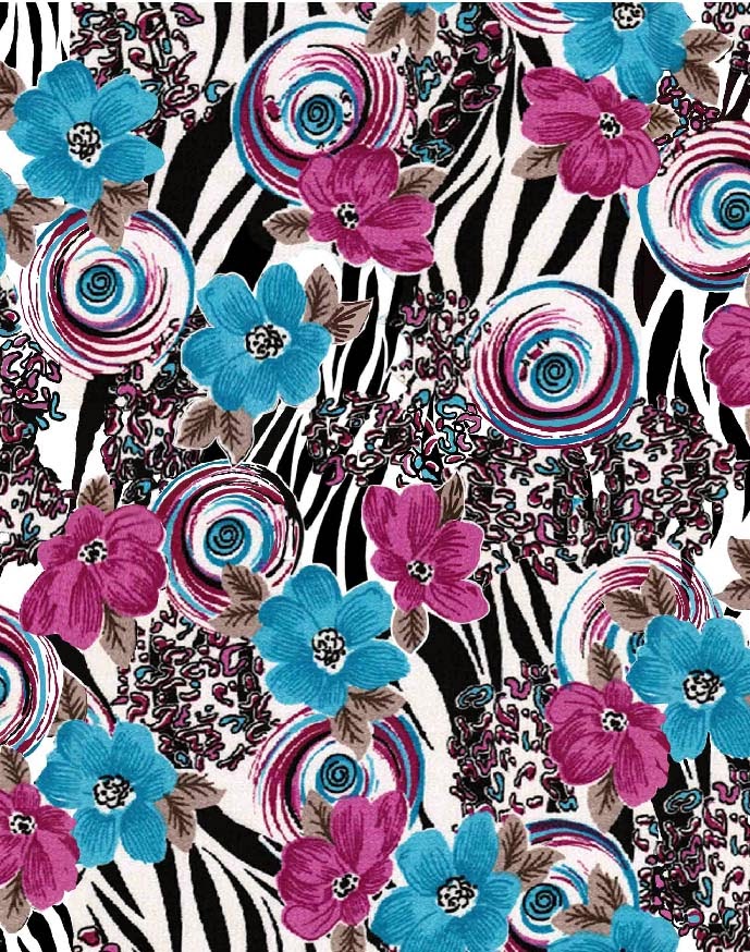 KURSUS DESIGN TEXTILE: CONTOH MOTIF BUNGA DAN BATIK