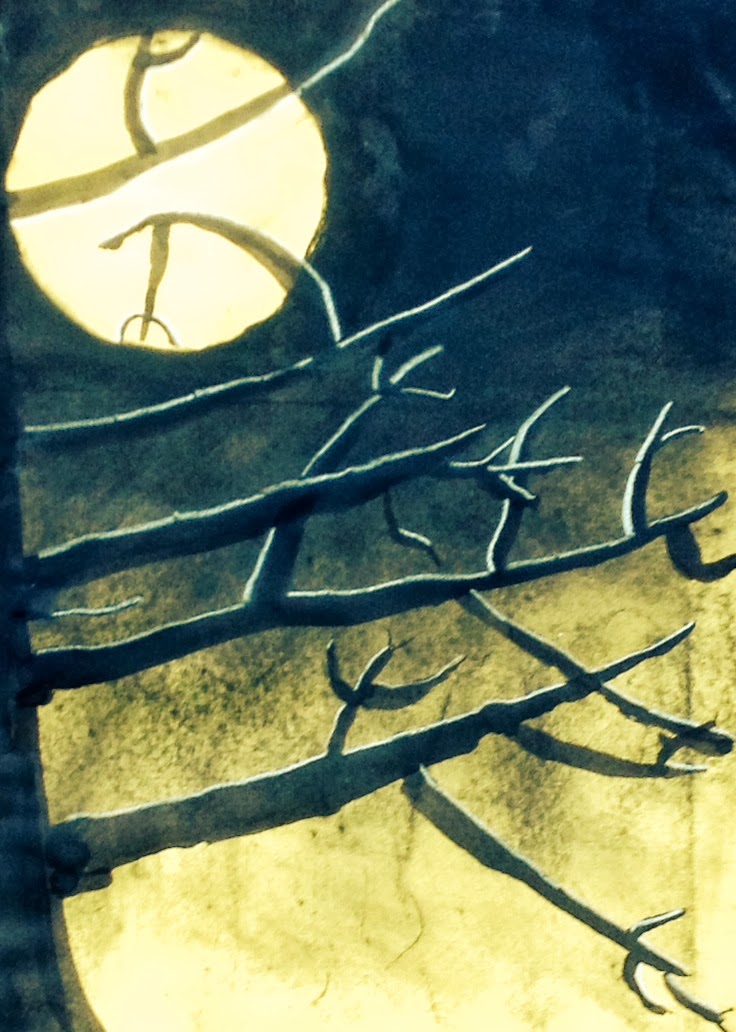 Elle and Lou: Spooky Halloween Trees: Art for Primary Children