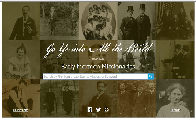 UpFront with NGS: Early Mormon Missionaries Database
