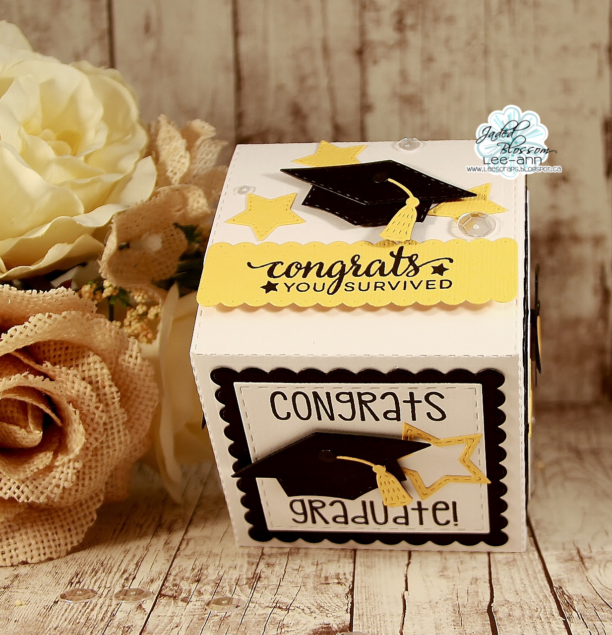 Snappy Scraps: Grad Treat box