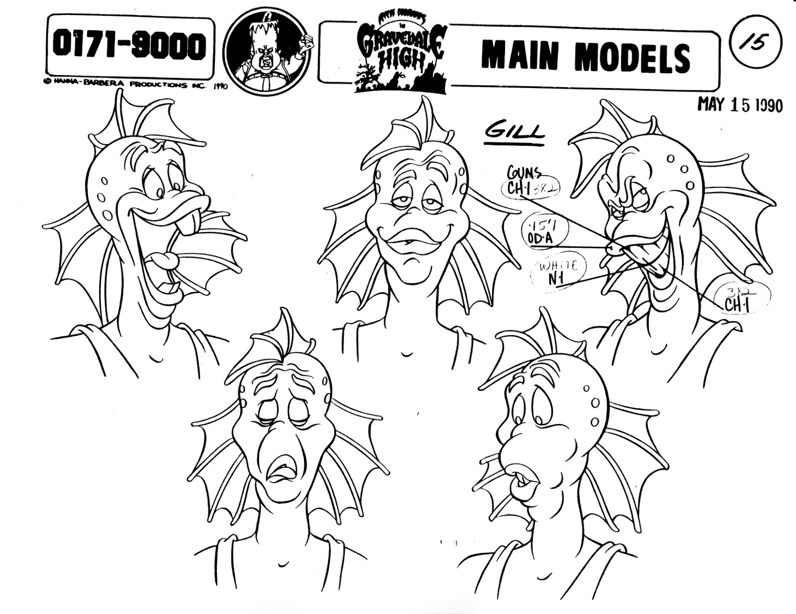 Hanna-Barbera World Reloaded: Model Sheets - Gravedale High