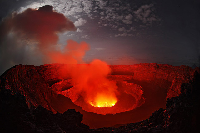 Volcan Nyiragongo, Congo, Africa