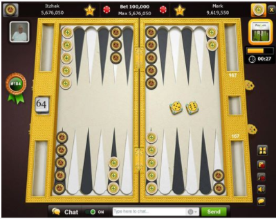 My Facebook Game List: PlayGem Social Backgammon