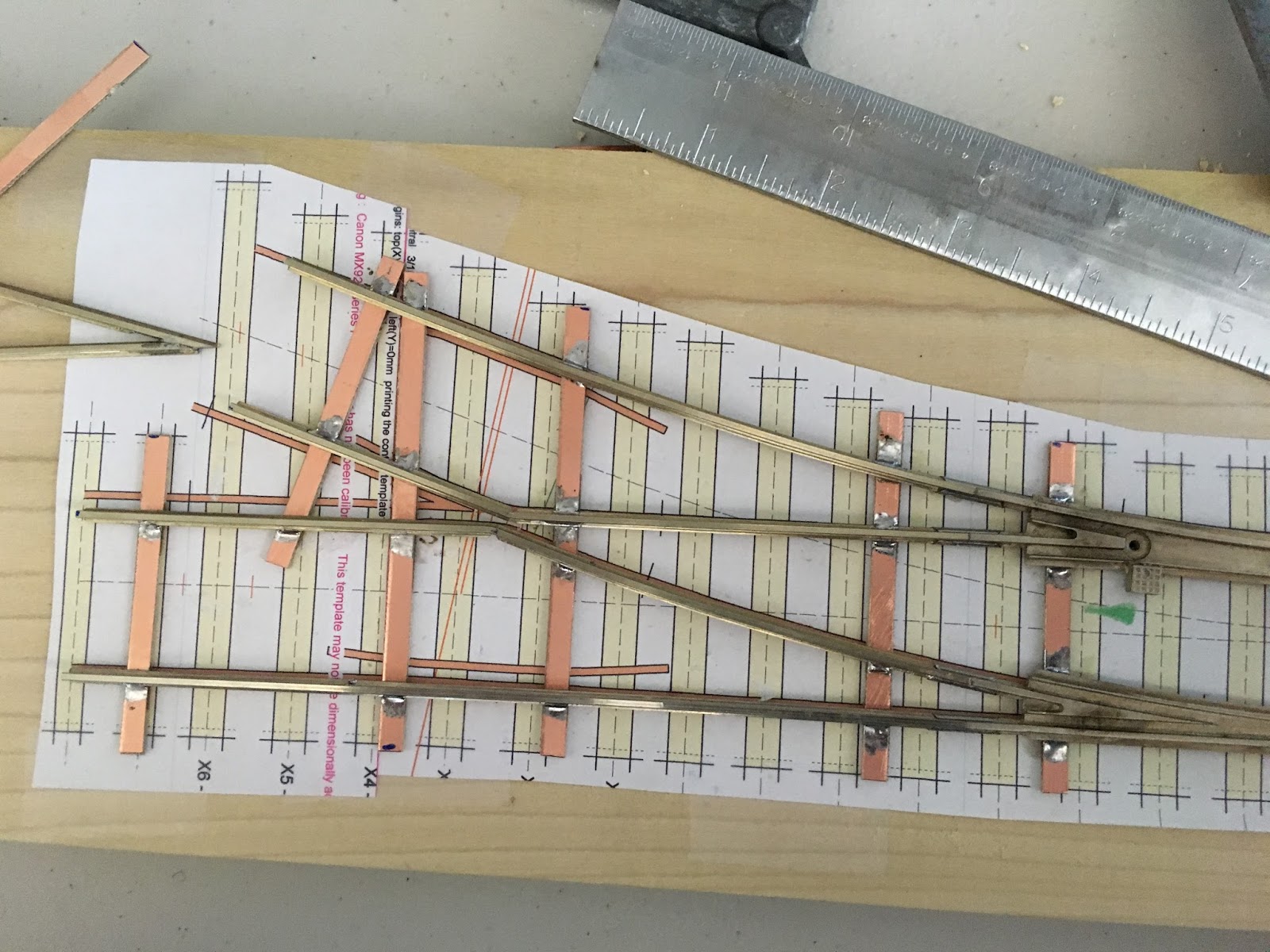 CTA O Scale L Layout: Turnout Construction