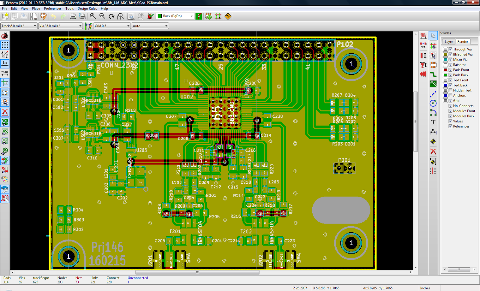 KD2BOA: Prj 146 - Dual Channel 40MSPS ADC (Part1)