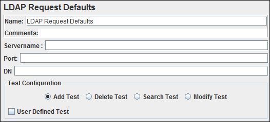 PerfLink: JMeter - Config Element - "LDAP Request Defaults"