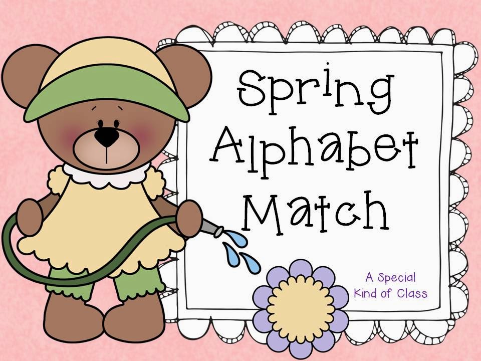 Freebielicious: Spring alphabet match