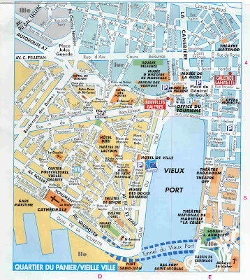 france: Map of Marseille City Pictures