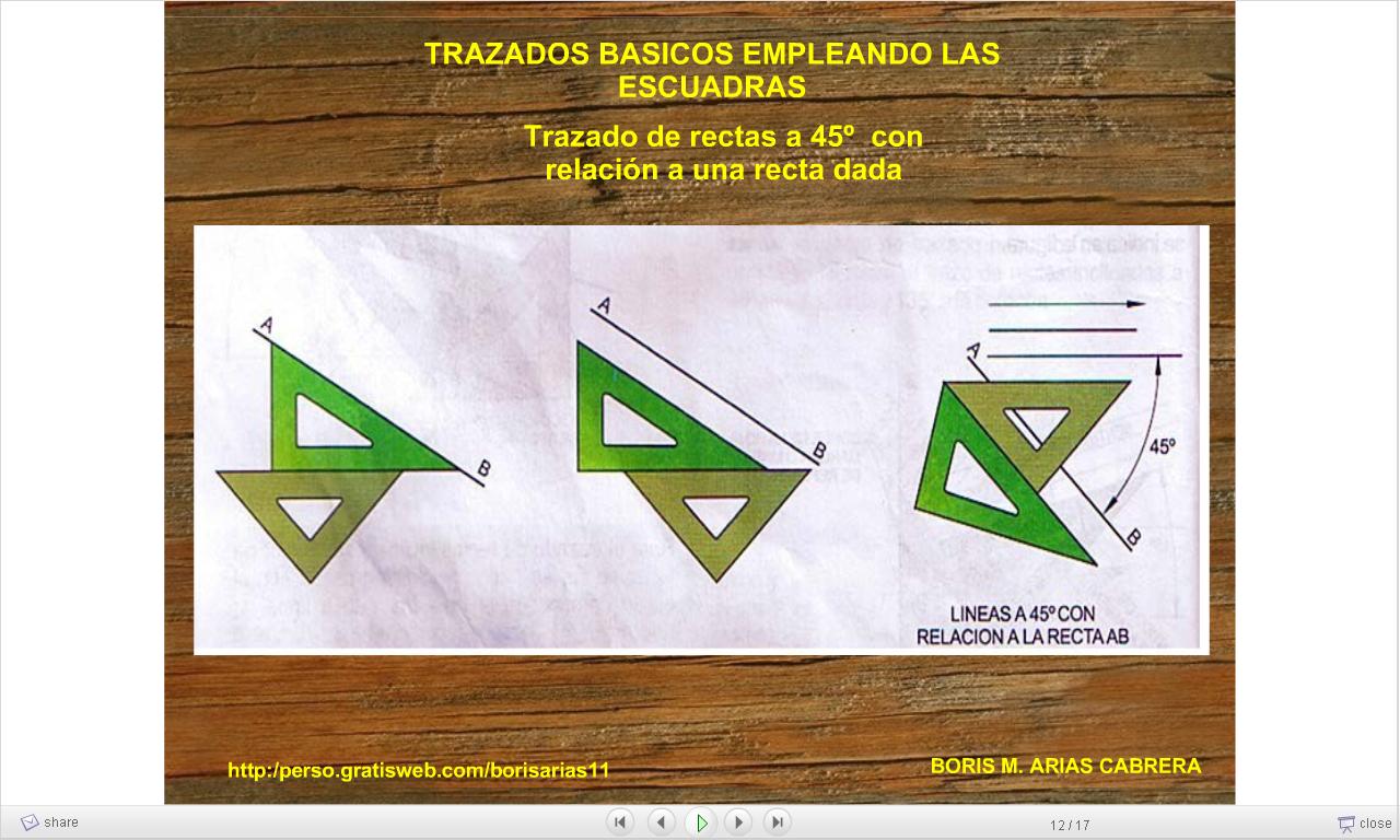 REPRESENTACION Y EXPRESION GRAFICA II: MANEJO DE ESCUADRAS