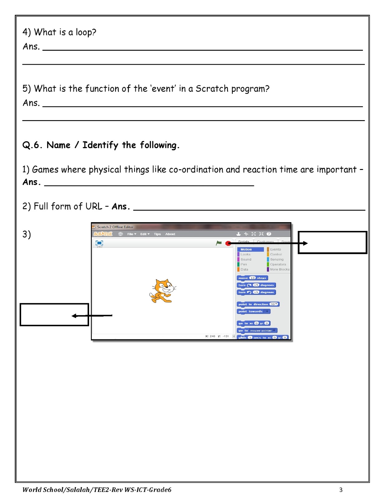 Birla World School Oman ICT Revision Worksheet For Grade 6 birla-world-school-oman-ict-revision-worksheet-for-grade-6