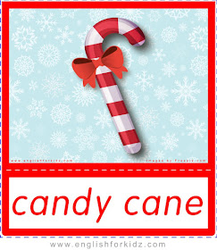 English for Kids Step by Step: Christmas Flashcards. Part 1.