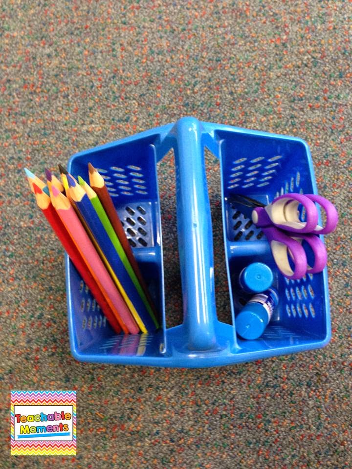 Teachable Moments: Organising Table Supplies - Another Bright Idea
