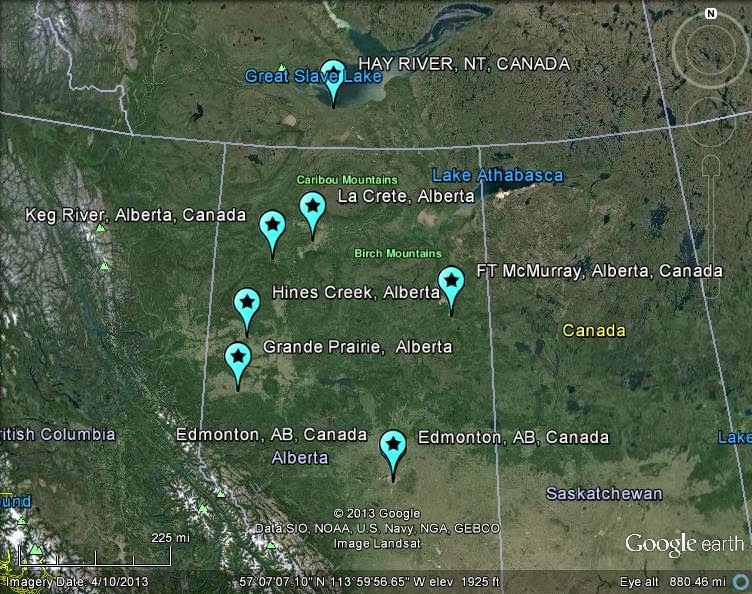 The Latest Worldwide Meteor/Meteorite News: Alberta / NT, Canada Meteor ...