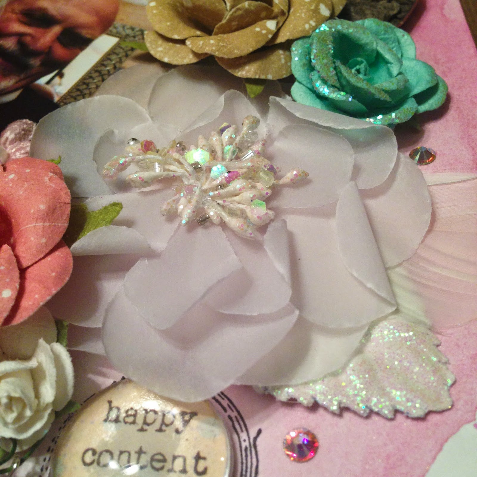 String of Pearls: A Wedding Scrapbook Layout - Alice Scraps Wonderland