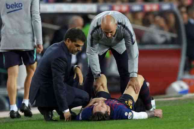 Messi suffers arm injury as Barca put four past Sevilla - All Sport News