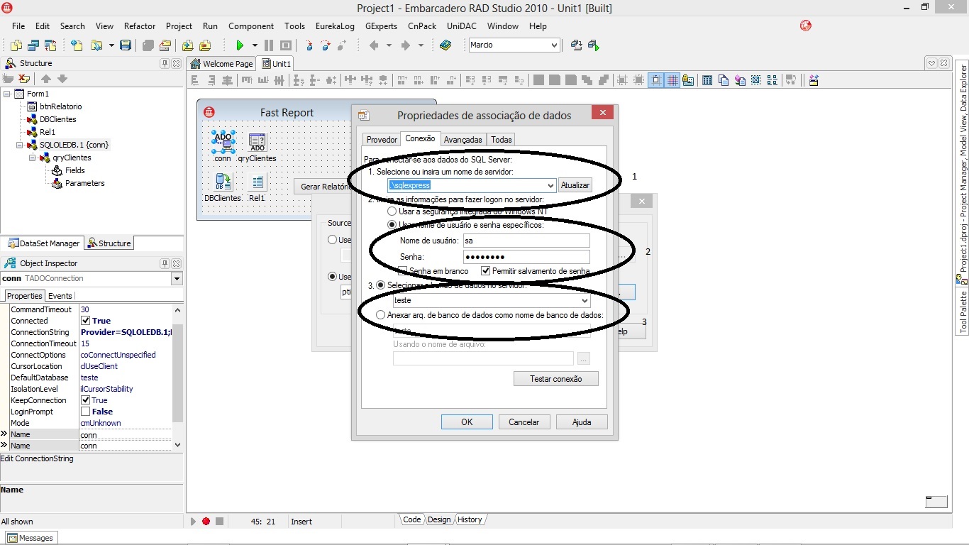 PROGRAMAR É SIMPLES !!!: Delphi conectando com SQL Server + Montando relatório com FastReport ...