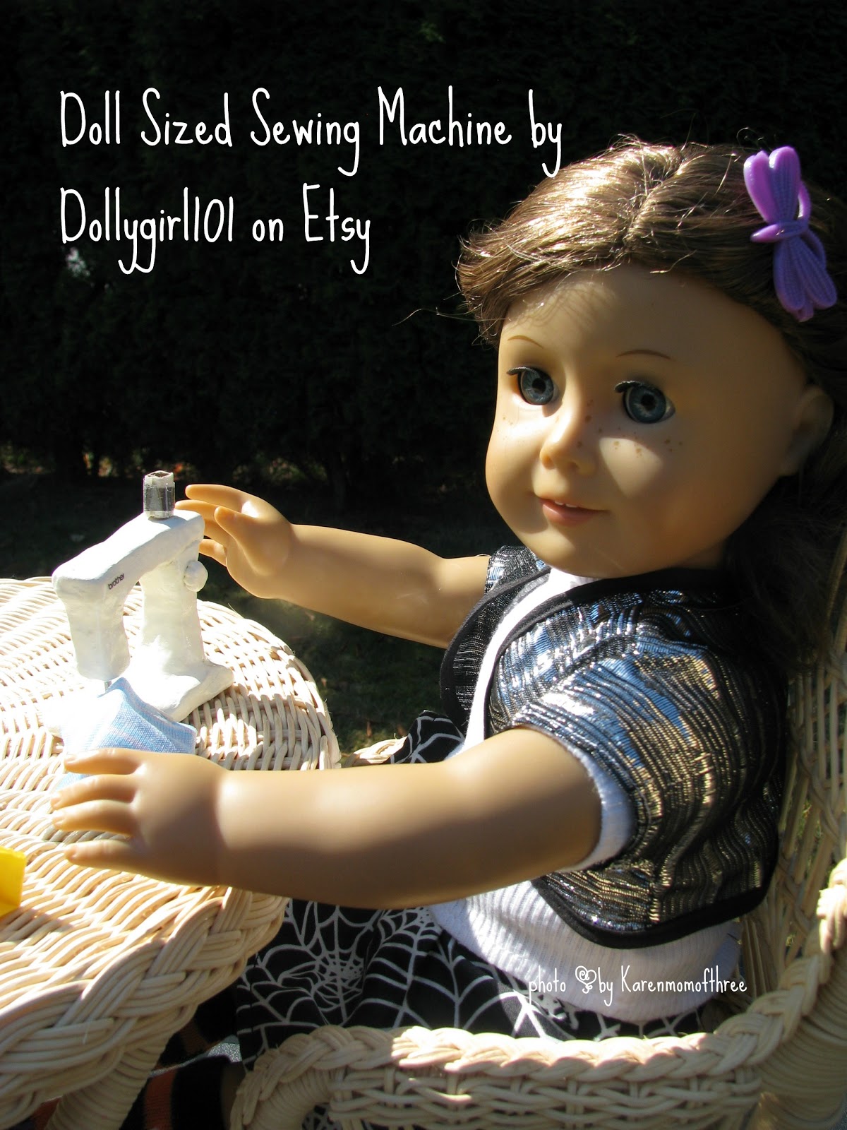 Karen Mom of Three's Craft Blog: A doll sized sewing machine, I bought ...