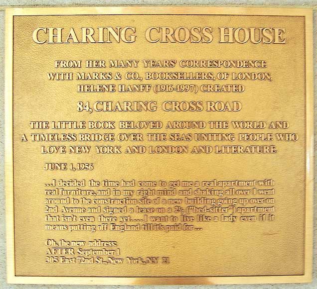 Lecturápolis: 84, CHARING CROSS ROAD de Helene Hanff