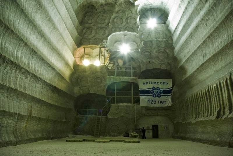 Salt Mine at Soledar, Ukraine