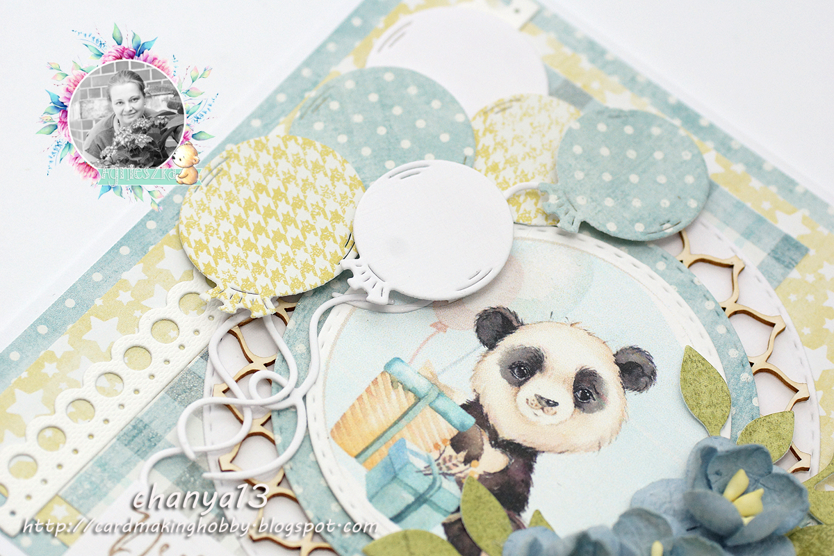 Kartka urodzinowa z pandą A birthday card with a panda [I love digi ...