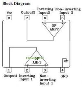 PHYS 4C: Laser Communicator Project: Internal structure of 358 op-amp ...