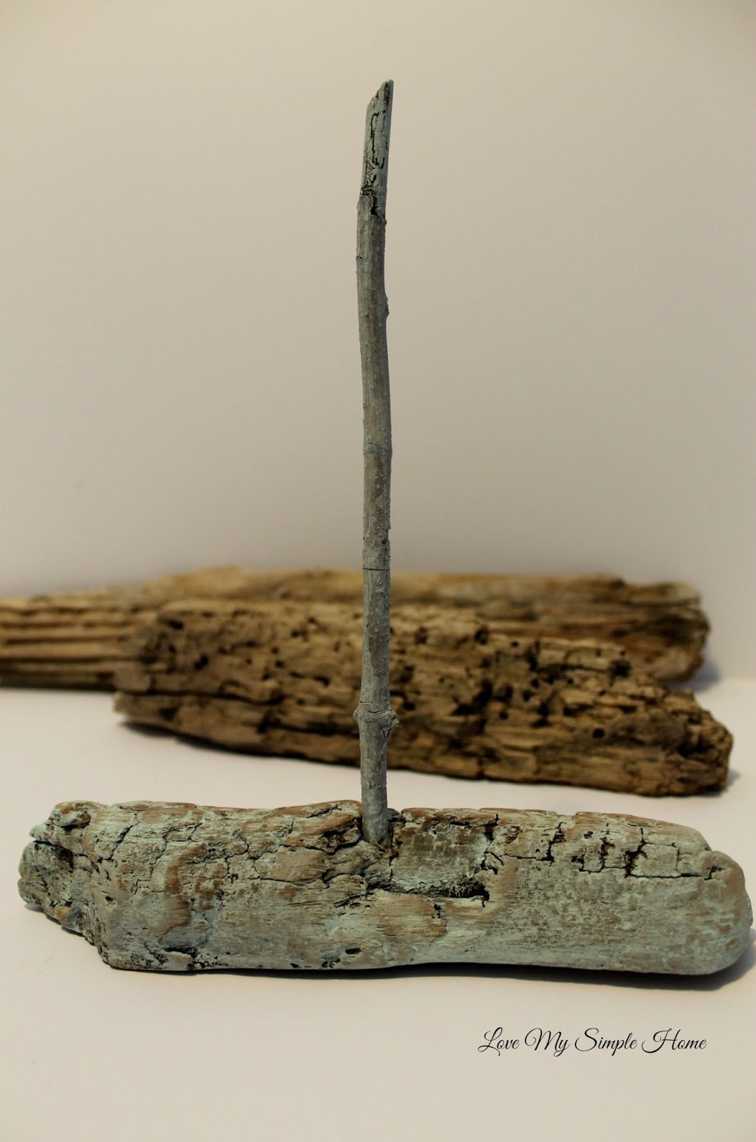 Driftwood map sailboat | love my simple home