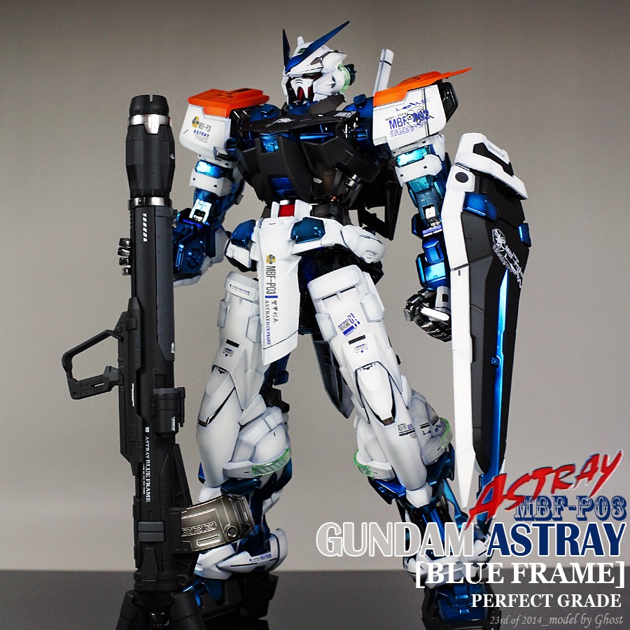 GUNDAM GUY: PG 1/60 MBF-P03 Gundam Astray Blue Frame - Customized Build