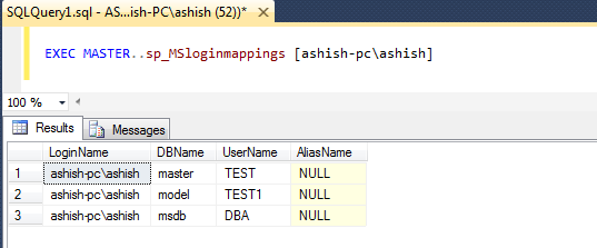 Ashish SQL LIFE: How to find how many user are mapped with particular ...