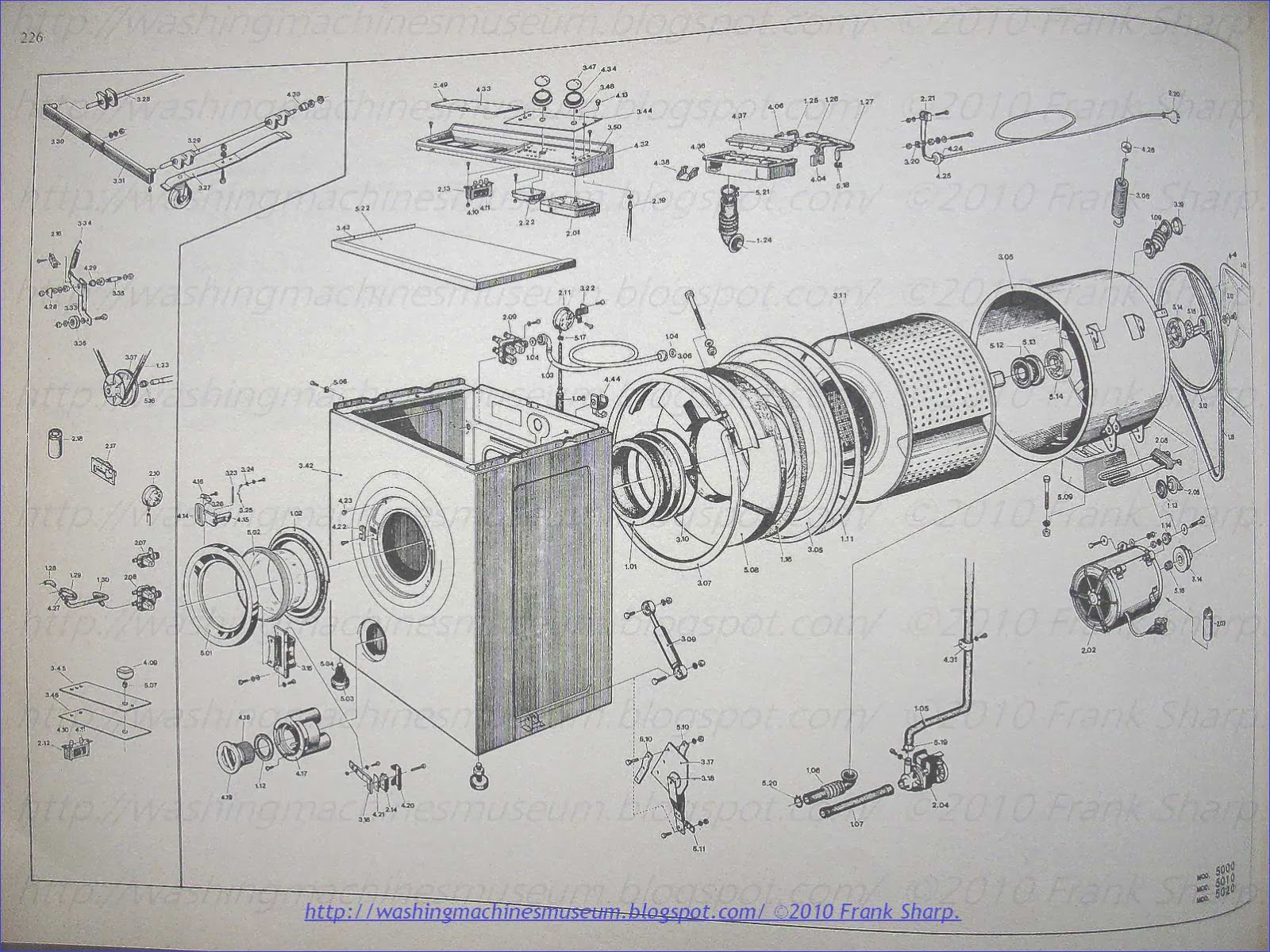 Washer Rama Museum ™: RIBER MOD. R23 TIMER CROUZET / HOLZER SCHEMATIC ...