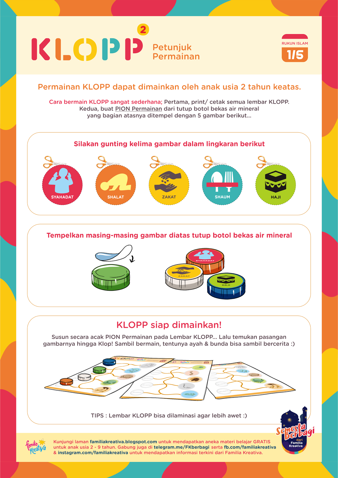 Download GRATIS lagi! Sekuel Board Game KLOPP 2 - Seri Rukun Islam