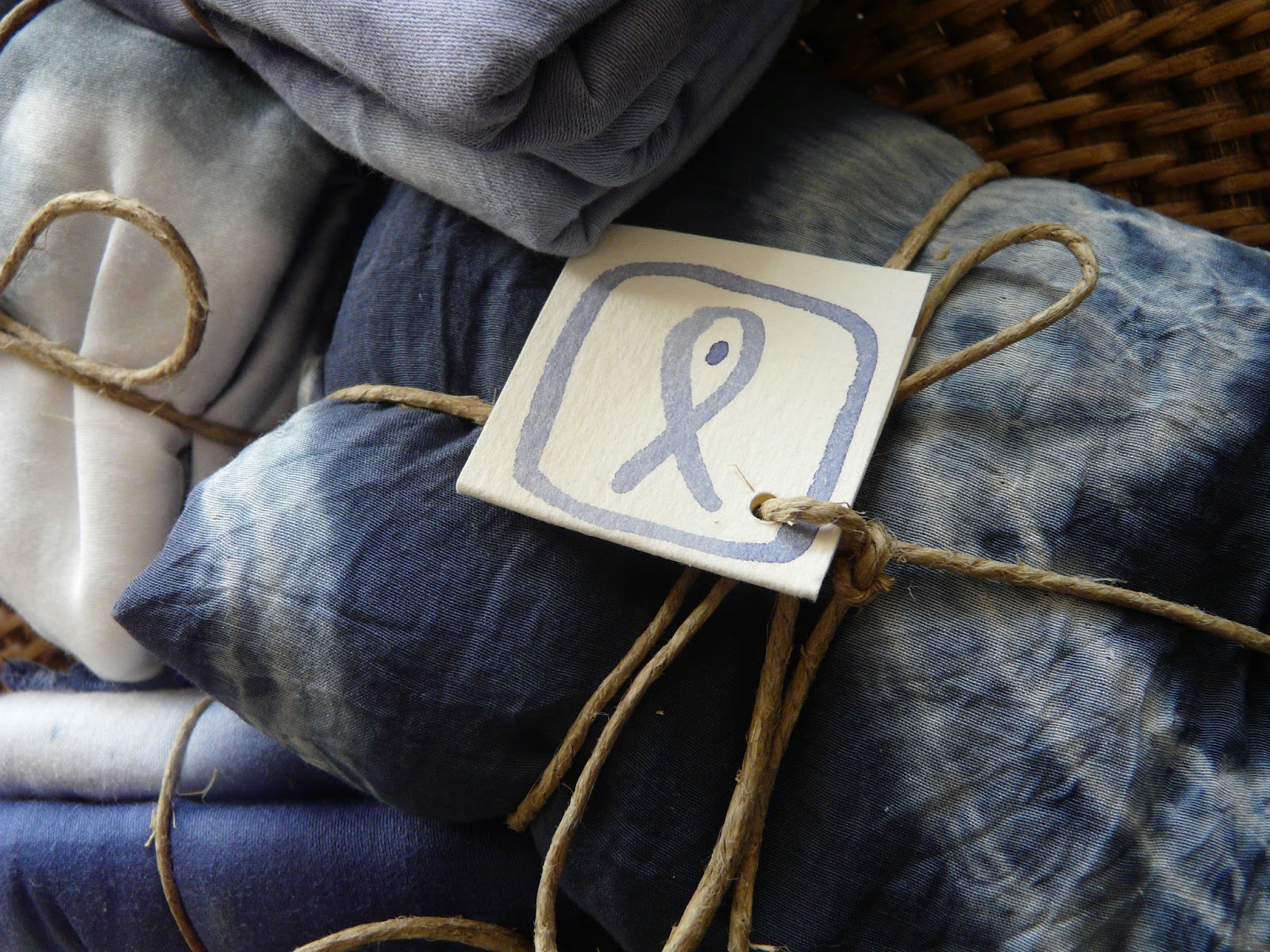 all*over*print: blue simple scarfs