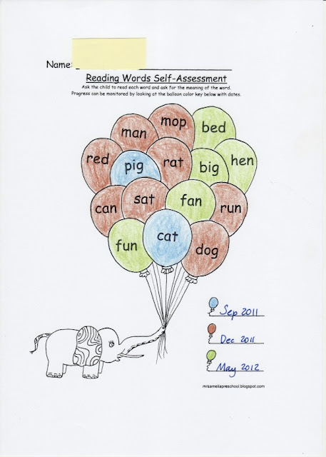 De Mello Teaching: Reading Words Self-Assessment