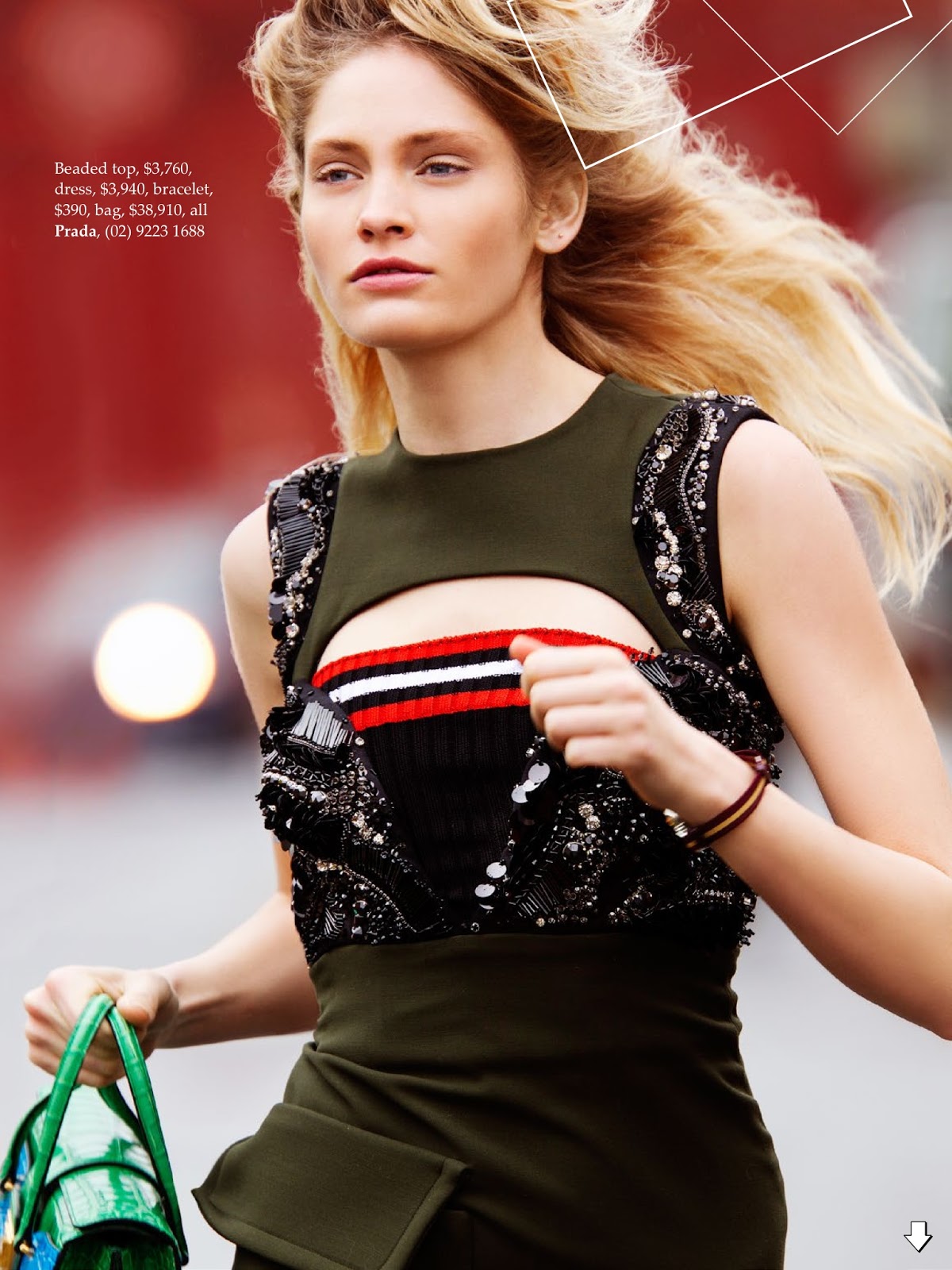 urban warrior: heidi mount by hans feurer for elle australia march 2014 ...