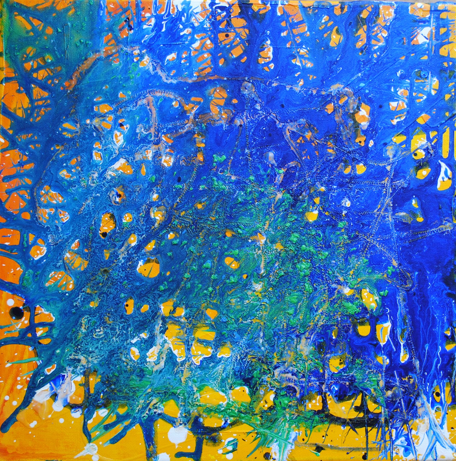 Helen's Painting OCA Blog: Different Ways of applying paint