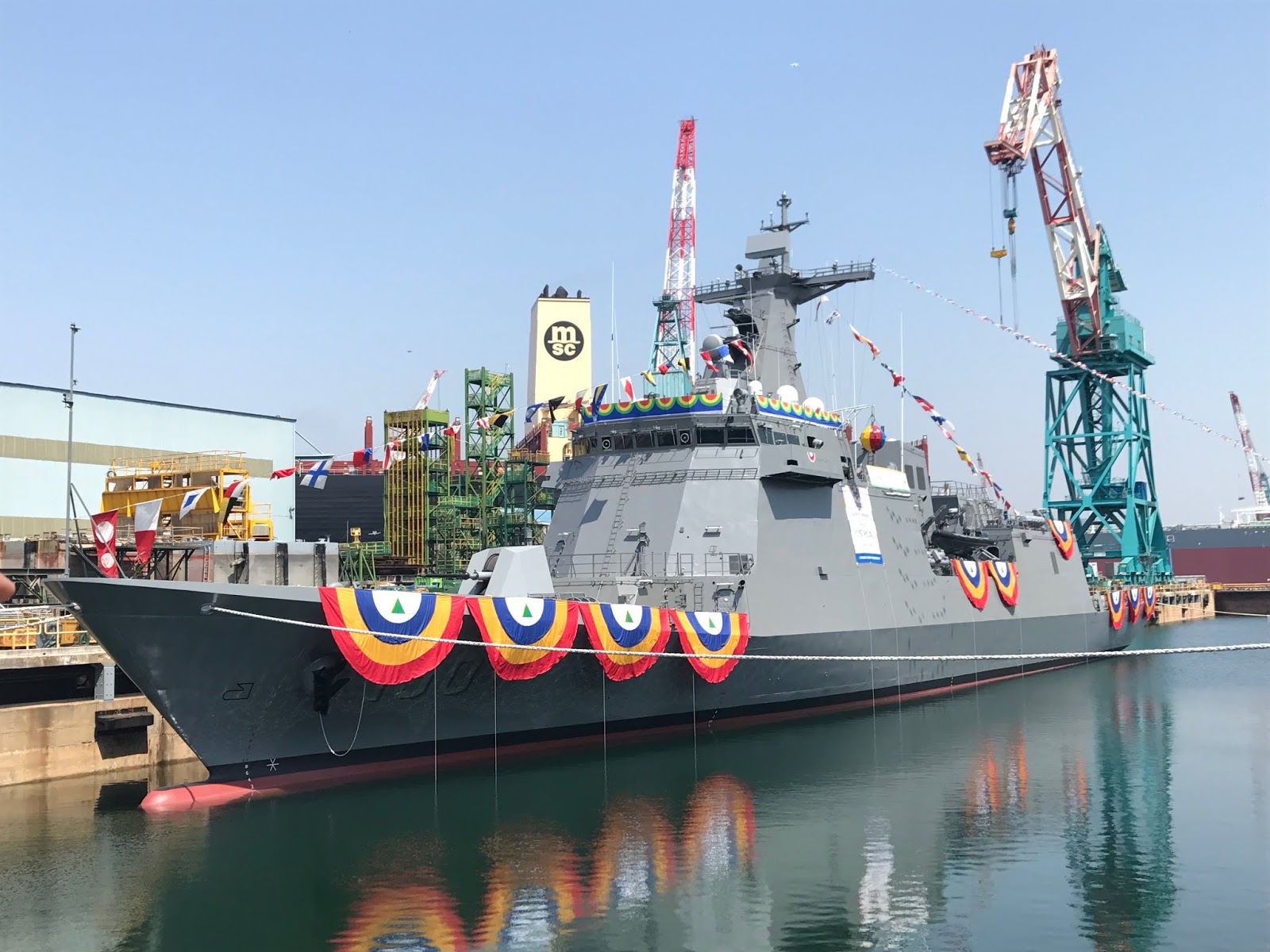 DEFENSE STUDIES: BRP Jose Rizal Launched in South Korea