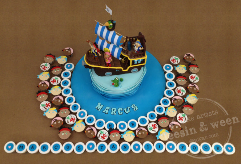 Penang Wedding Cakes by Leesin: Jake The Pirate Cake