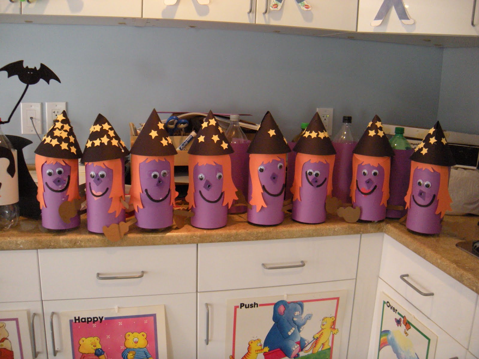 Projects 4 Preschool: Soda Bottle Halloween Monsters