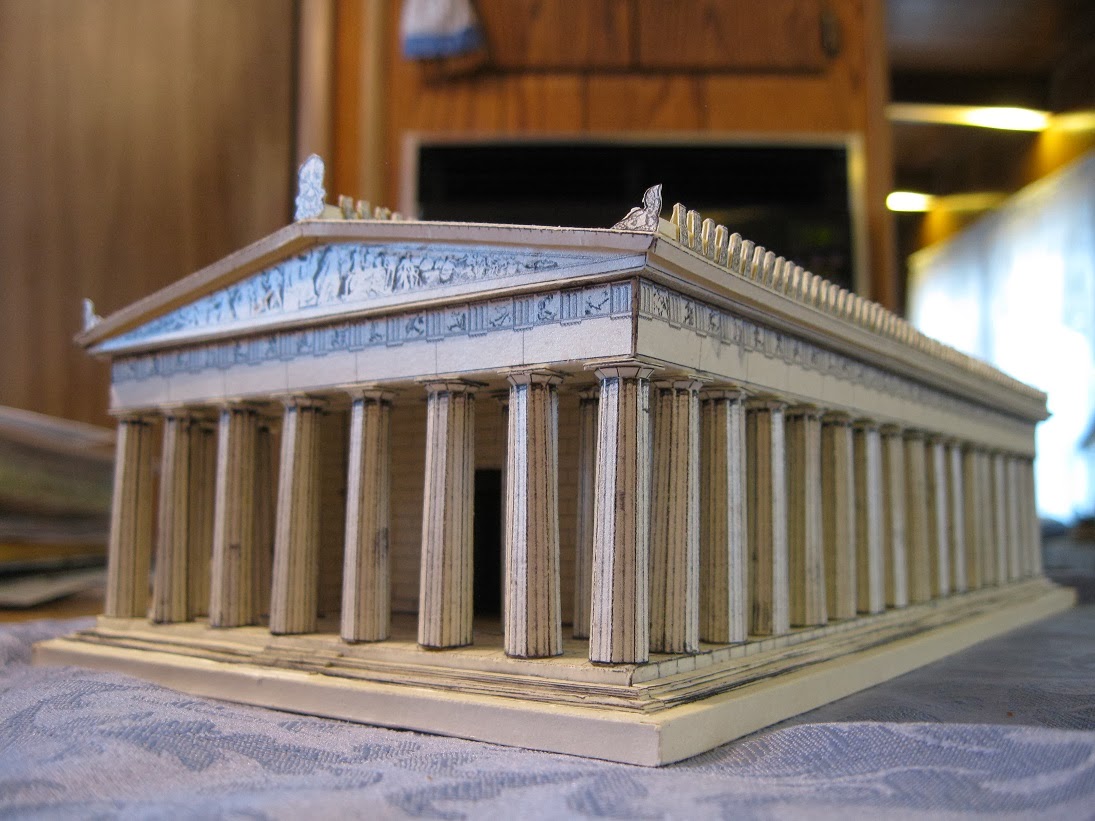 Jim's Junk!: Paper Landmarks Parthenon card stock model kit; Not for ...
