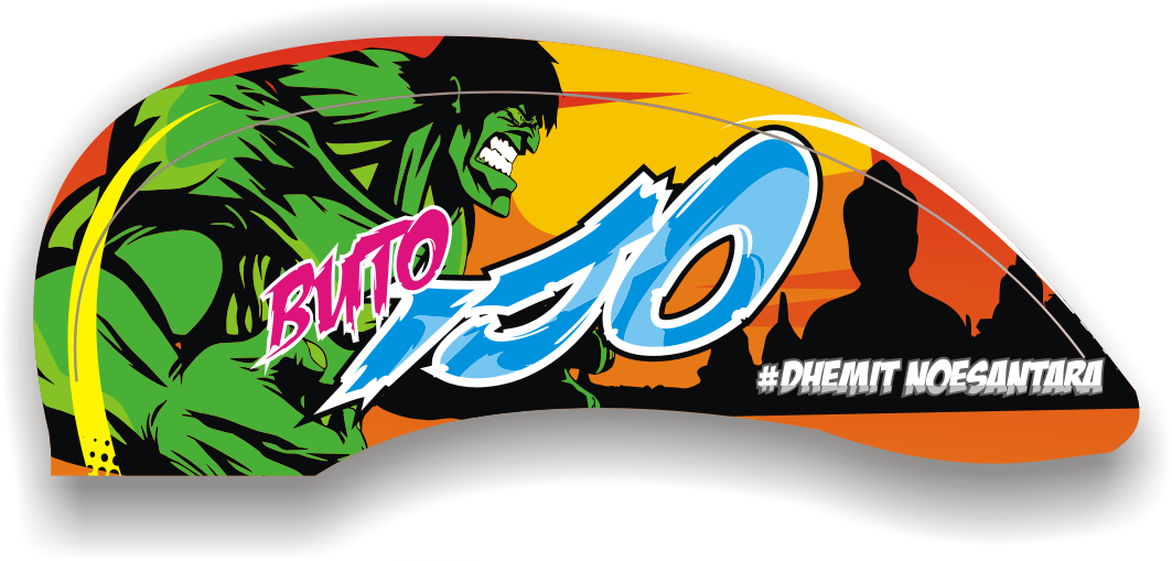 3D Javanesse Hulk Buto Ijo Vector CDR Design For Cutting Sticker And ...