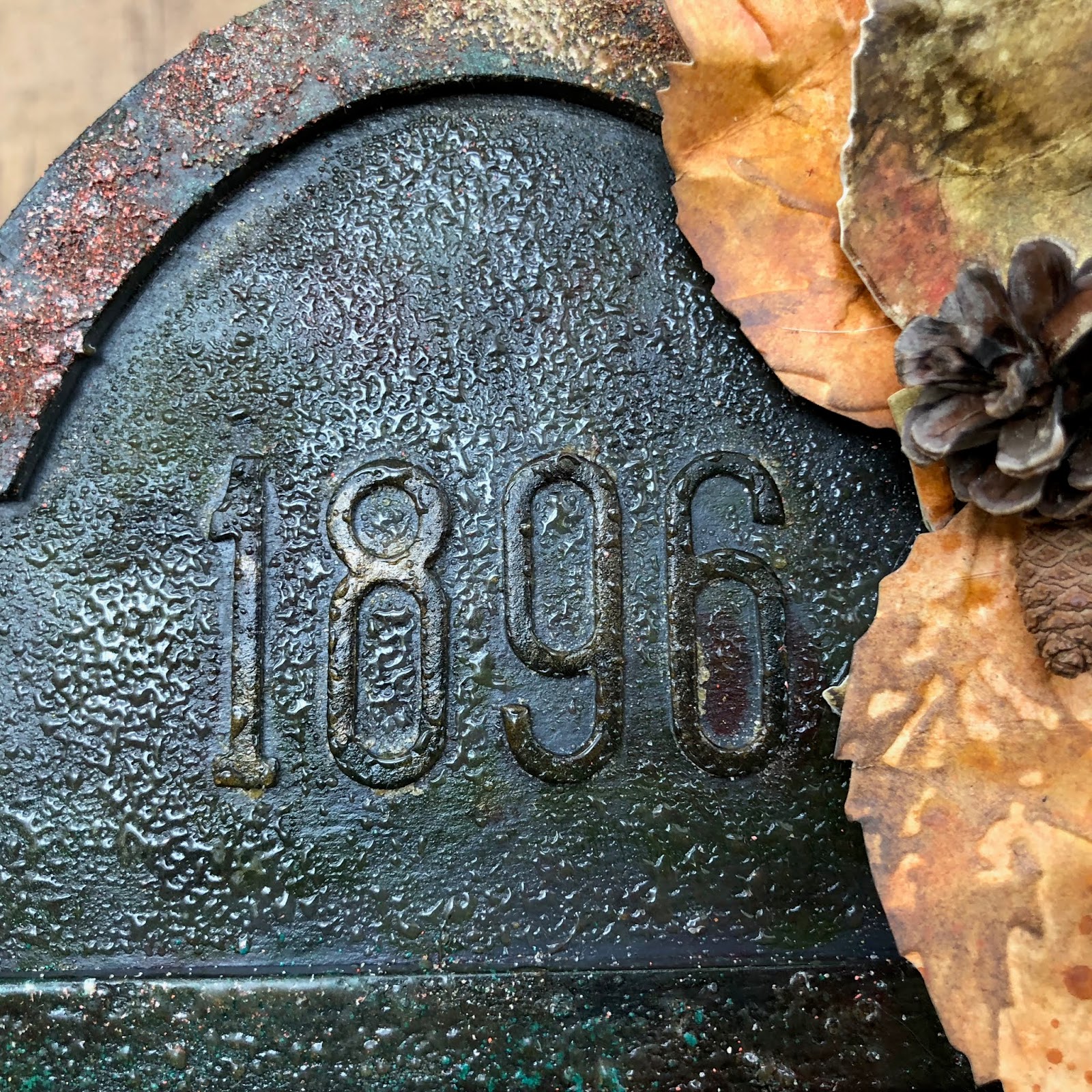 Mixed Media Haunted Tombstone