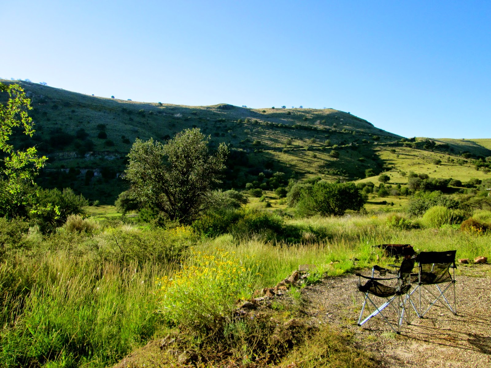 Susan and Matt--the big adventure: Davis Mountains State Park, Texas