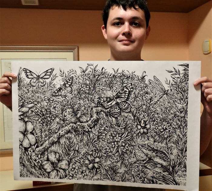 16-Year-Old Artist Has Been Drawing Since He Was Two And Here Are His ...
