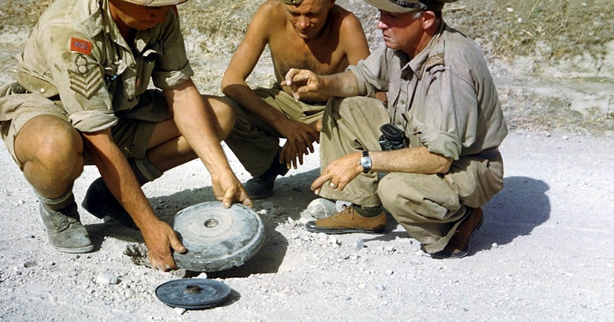 World War II in Color: Canadian Engineer Deactivated German Mine