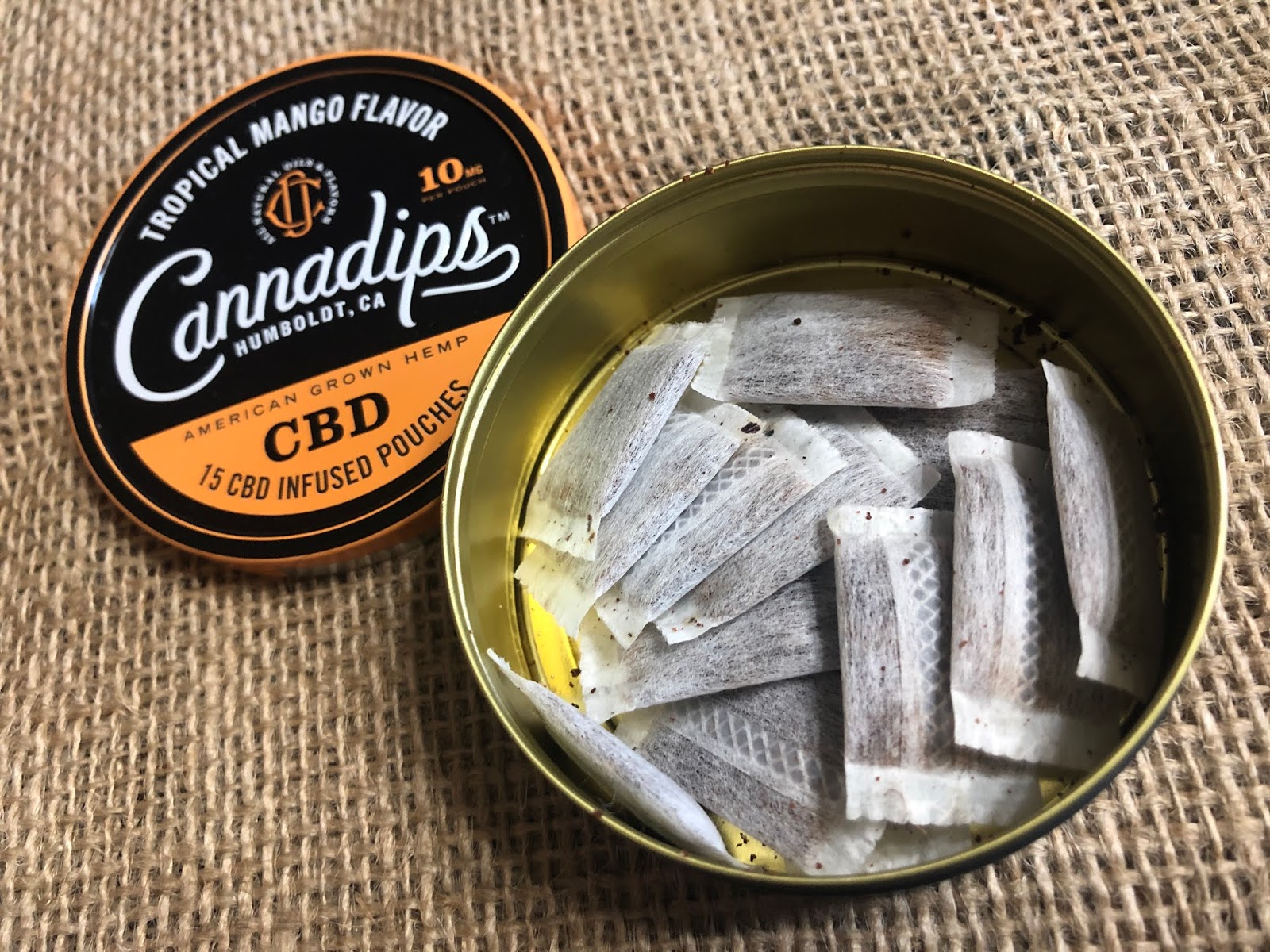 Cannadips (Mango & Zkittles) CBD Pouches - (Old Review). 29 June 2020.