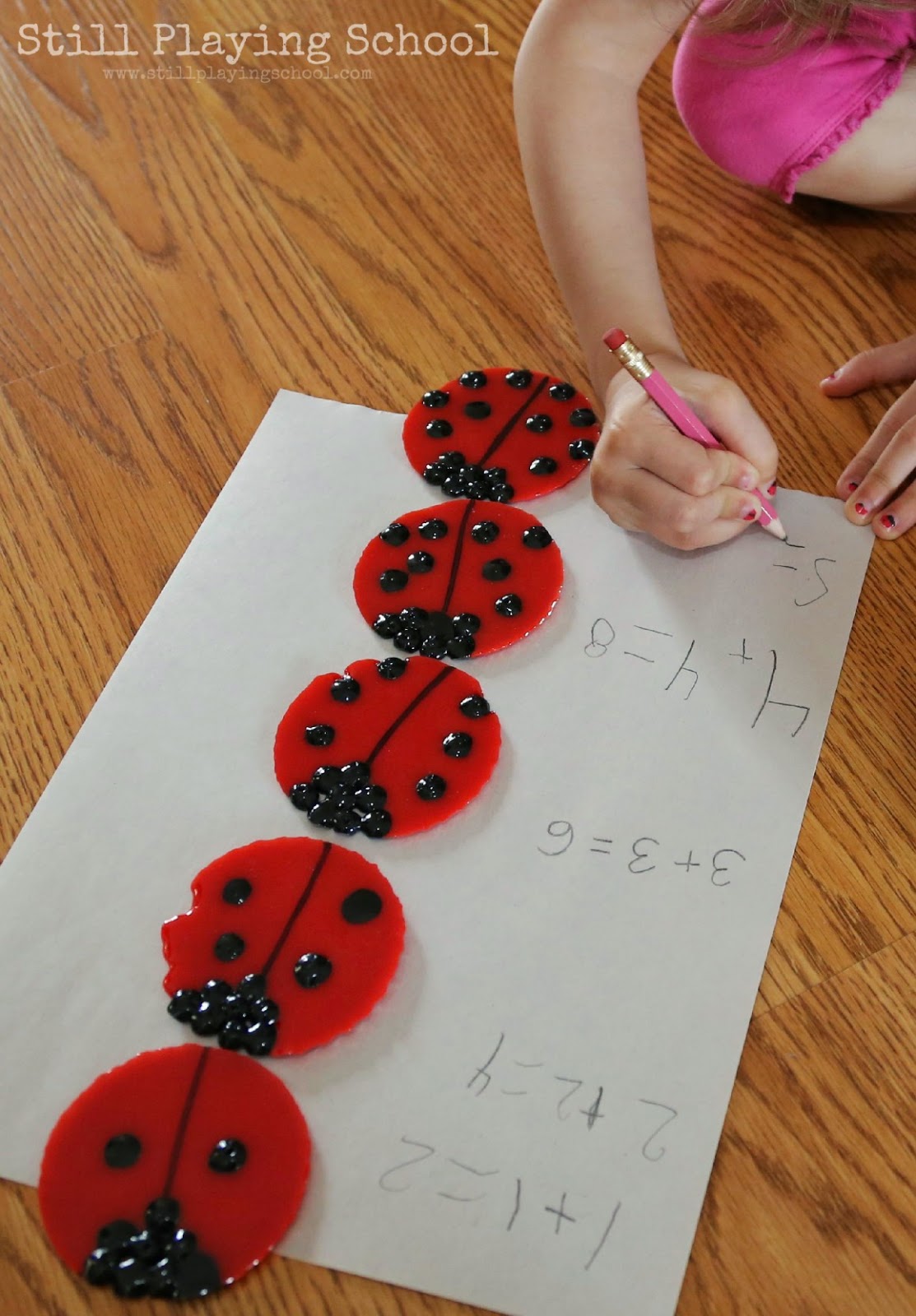 Ladybug Doubles Addition: DIY Math Game | Still Playing School