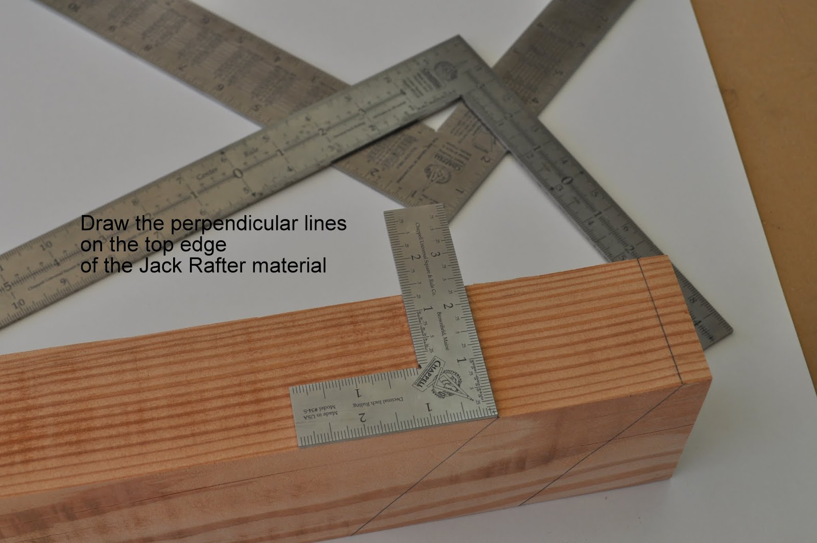 Roof Framing Geometry: How to Layout Jack Rafter Side Cut Angles using ...