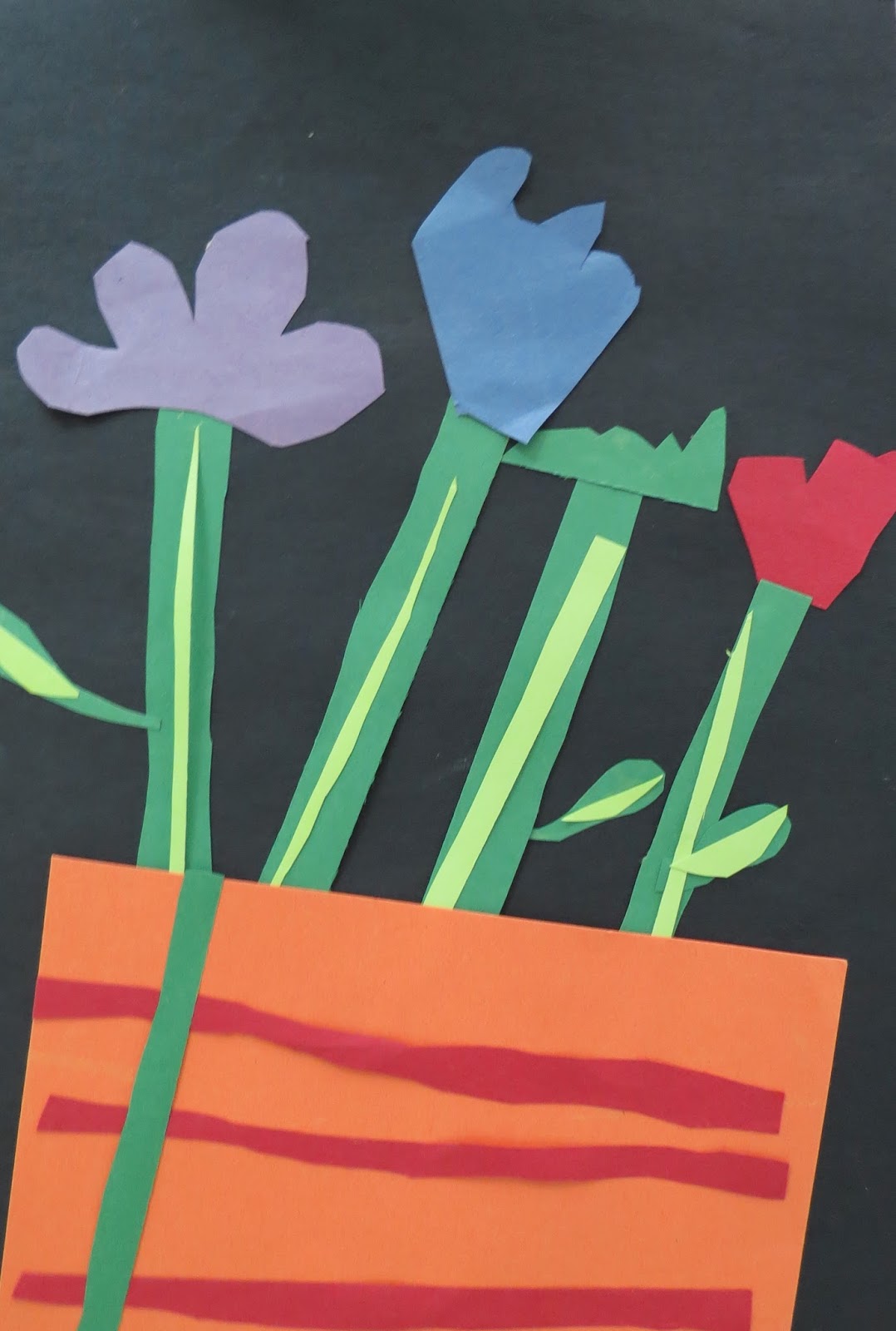 Art Room Blog: 1st Grade Flower Pots for Spring...