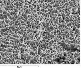 Metallurgical Failure Analysis: ร่องหลุมจากการล้า (Fatigue Dimples)